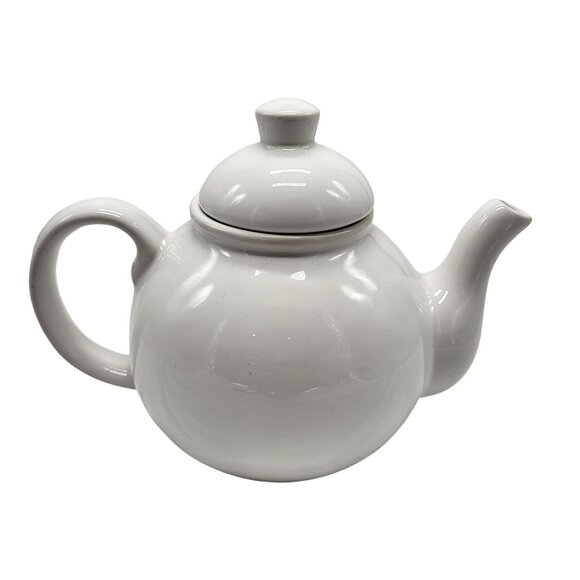 Vintage | Kitchen | Vintage Tea Pot White Ceramic From Chile Handle ...